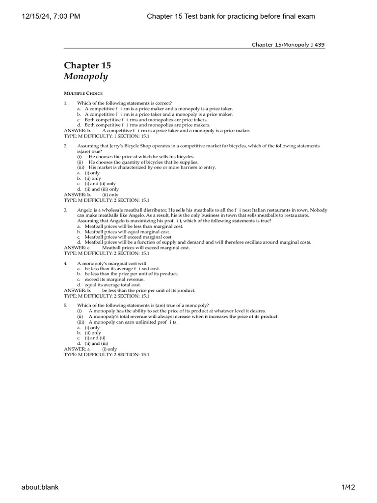 Chapter 15 | PDF