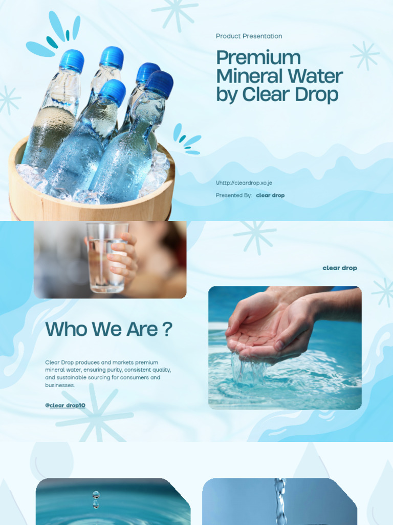 Clear Drop | PDF | Bottled Water | Economies