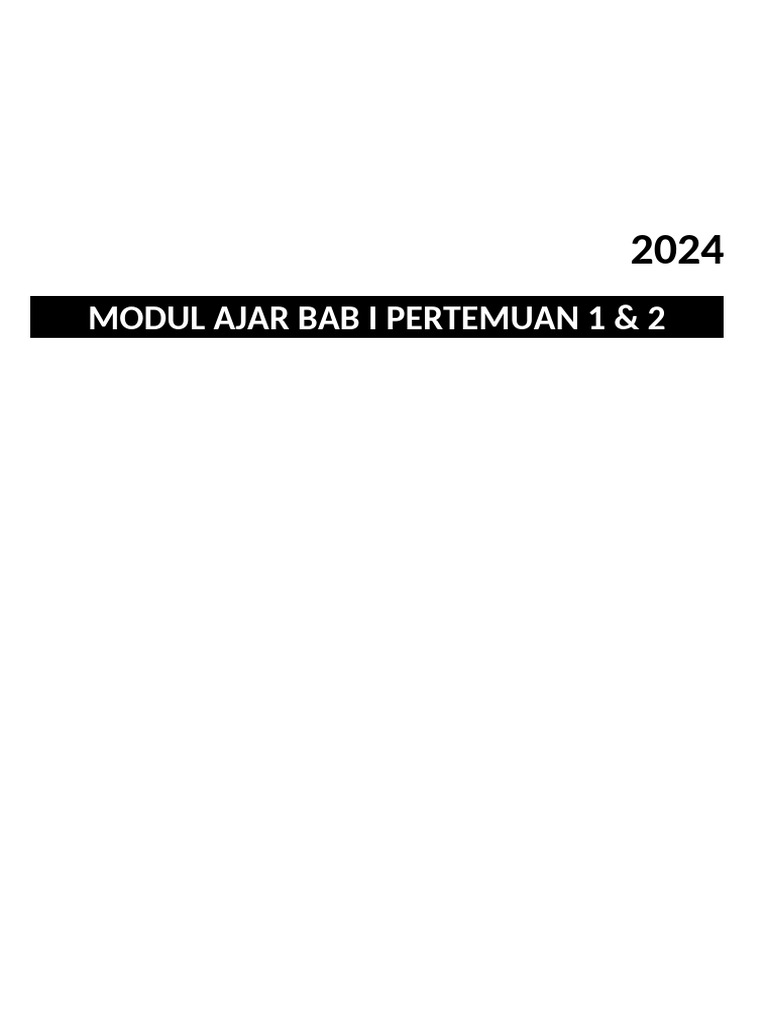 modul PKn sem 1 | PDF
