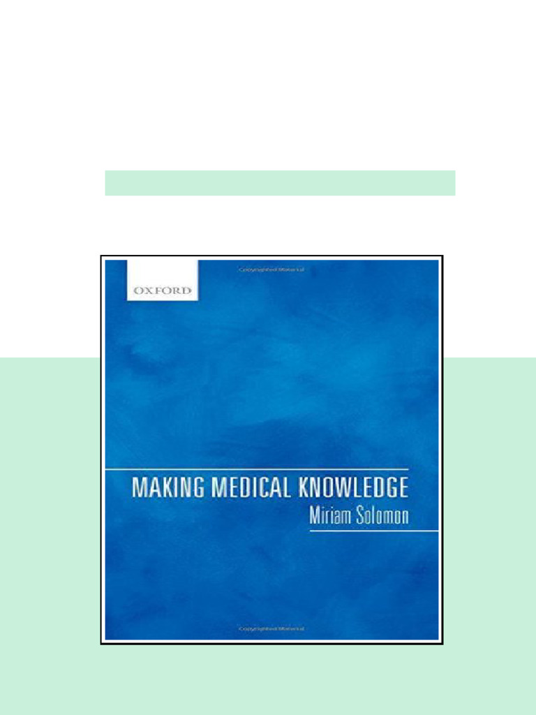 (Ebook) Making Medical Knowledge by Miriam Solomon ISBN 9780198732617 ...