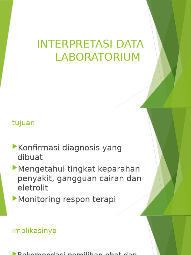 Interpretasi Data Laboratoriu | PDF