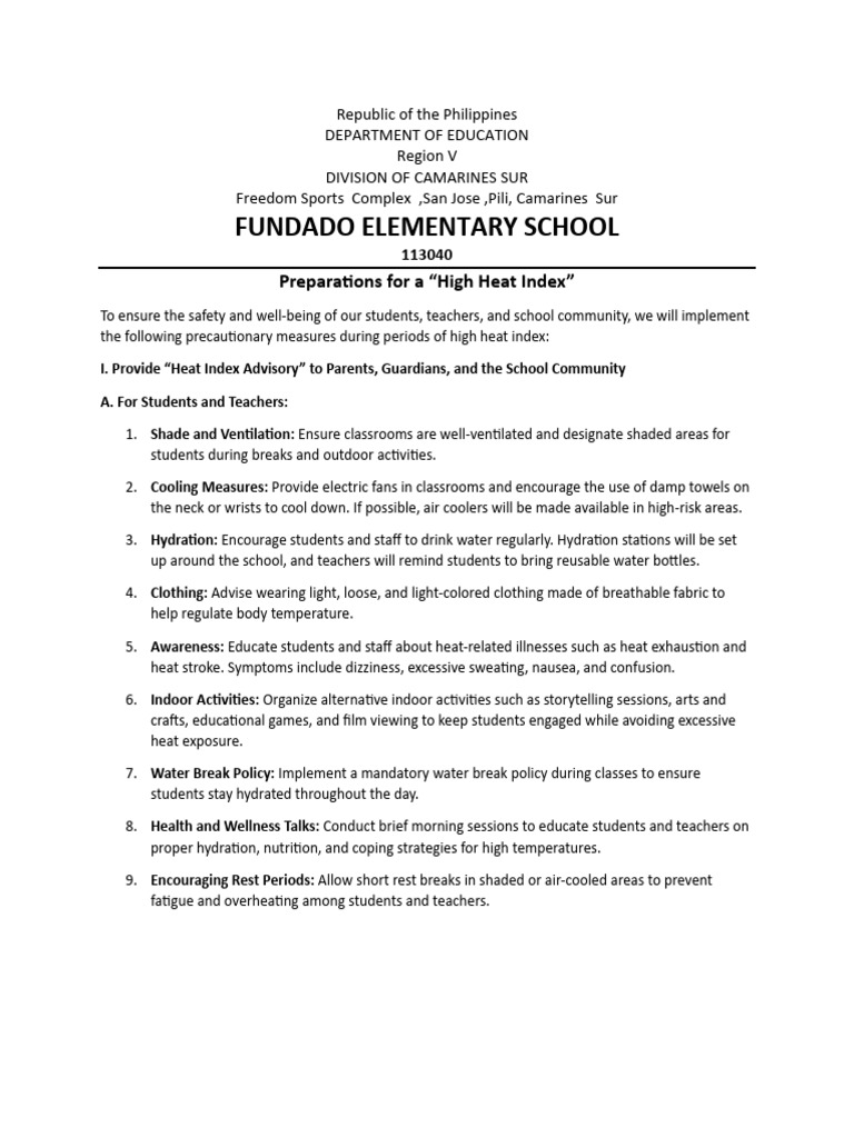 FUNDADO HEAT PREPARATION | PDF
