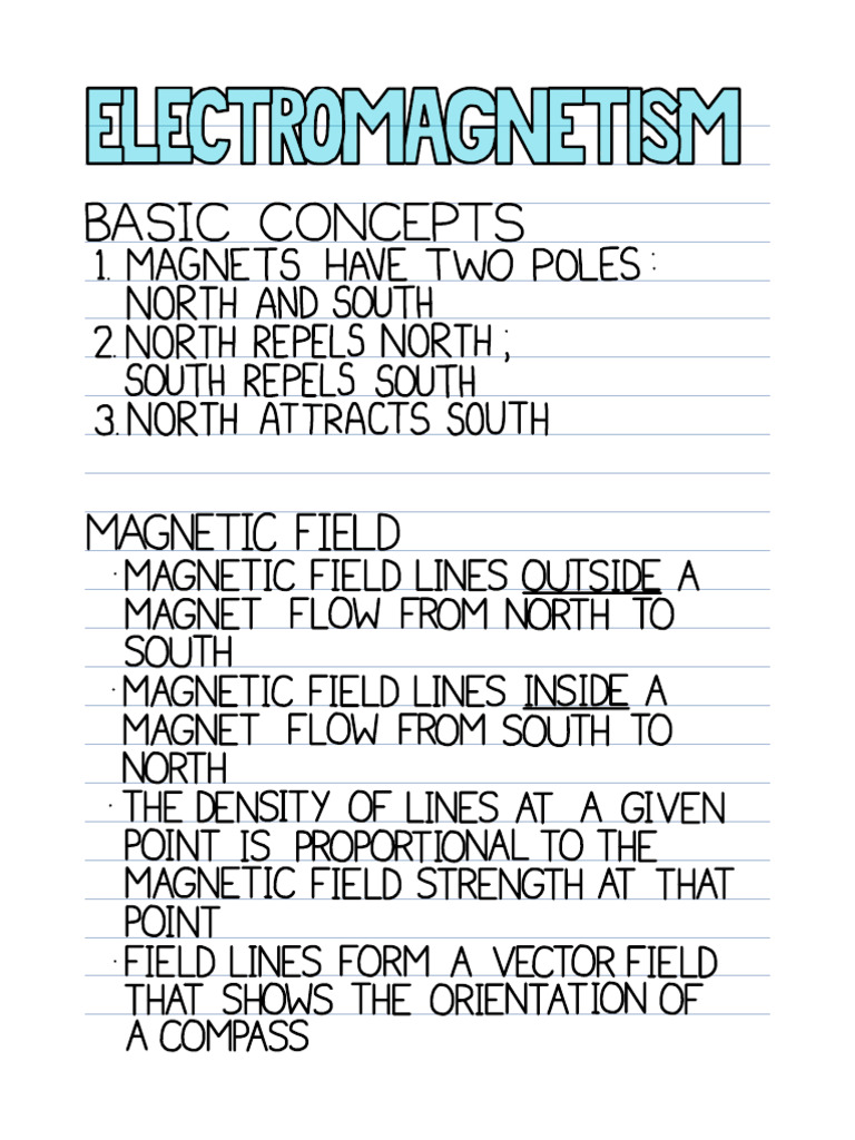 Understanding Electromagnetism Basics | PDF | Magnetic Field | Electron