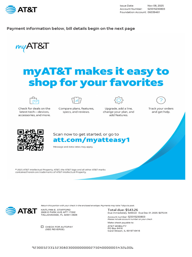 AT&T | PDF | Payments | Money