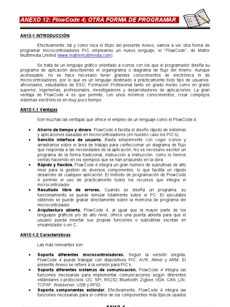 Tutorial Flowcode 4 Español | PDF | Microcontrolador | Programa de computadora