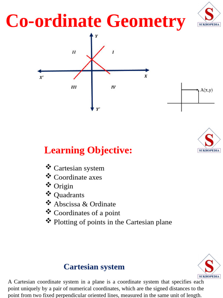 Introduction to Cartesian Coordinates | PDF