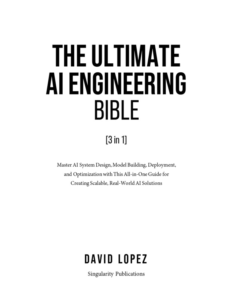 Ultimate Guide to AI Engineering | PDF | Artificial Intelligence ...