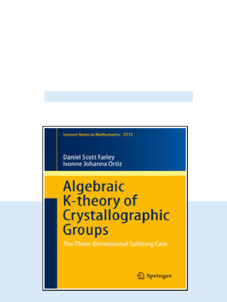Algebraic Ktheory of Crystallographic Groups The Threedimensional ...
