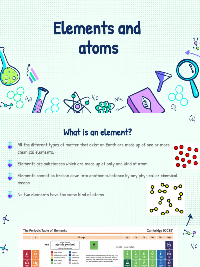 Understanding Elements and Atomic Models | PDF | Atomic Nucleus | Atoms