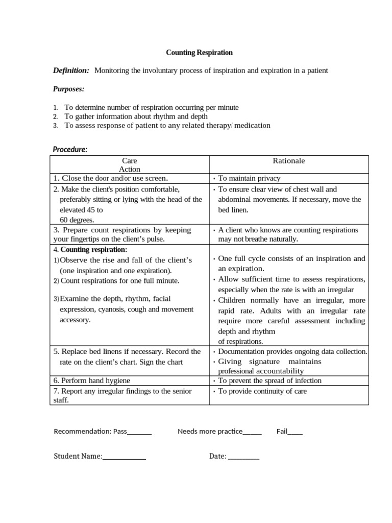 Vs 03 Counting Respiration1 | PDF | Breathing | Exhalation