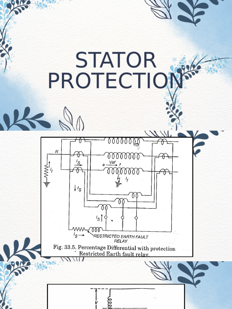 Stator Protection: Star vs. Delta Connections | PDF | Relay ...