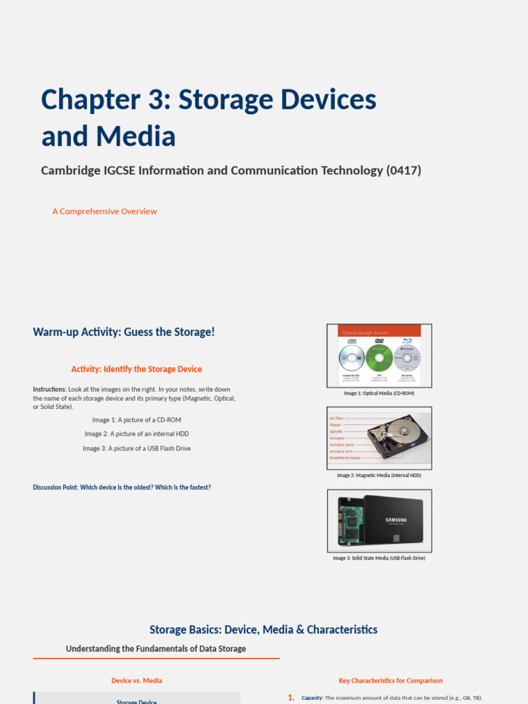 Chapter 3 Storage Devices and Media | PDF | Computer Data Storage ...