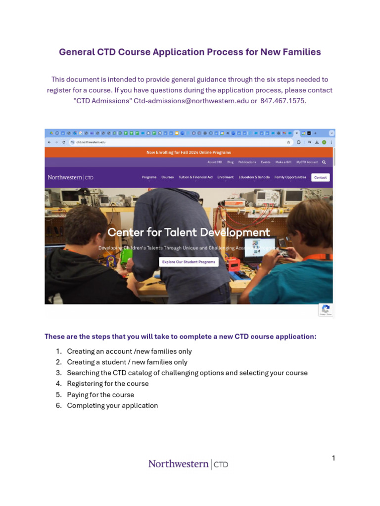 General Application Process - Screenshots Copy 2 | PDF