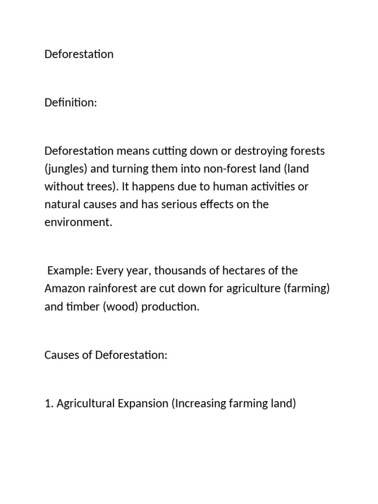 Deforestation Desertification | PDF | Deforestation | Agriculture