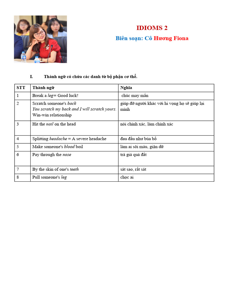 Idioms 2 | PDF
