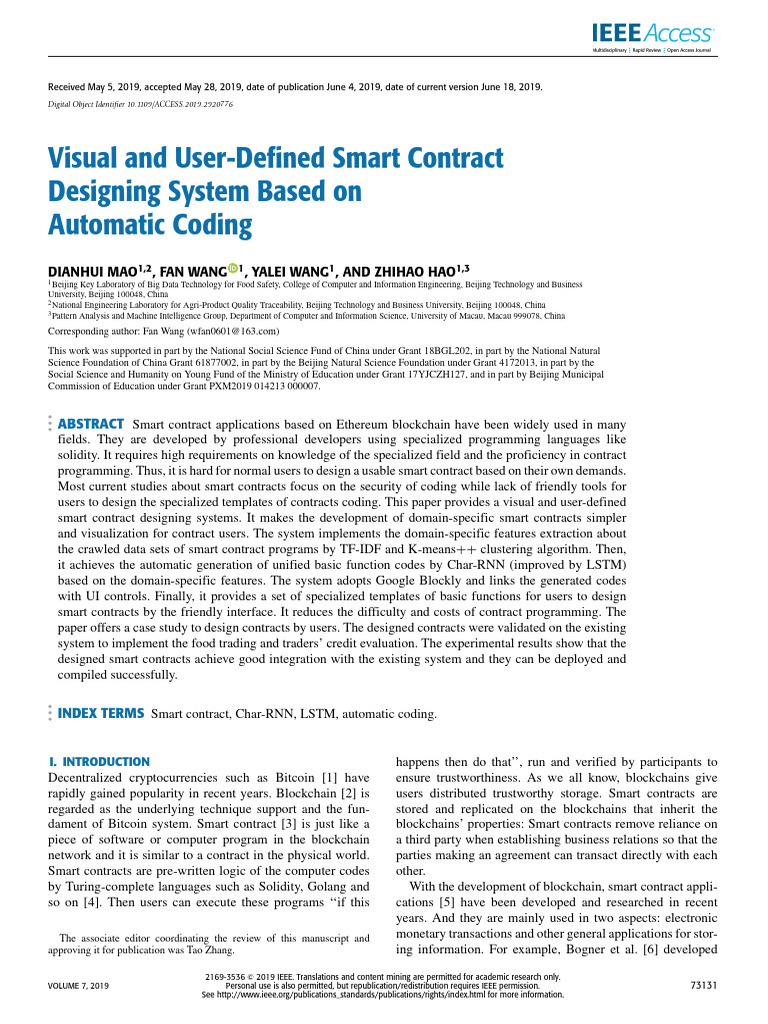 Visual and User-Defined Smart Contract Designing System Based On ...