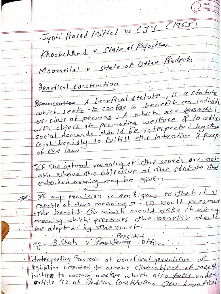 Notes For Legal Language Mod-2 | PDF