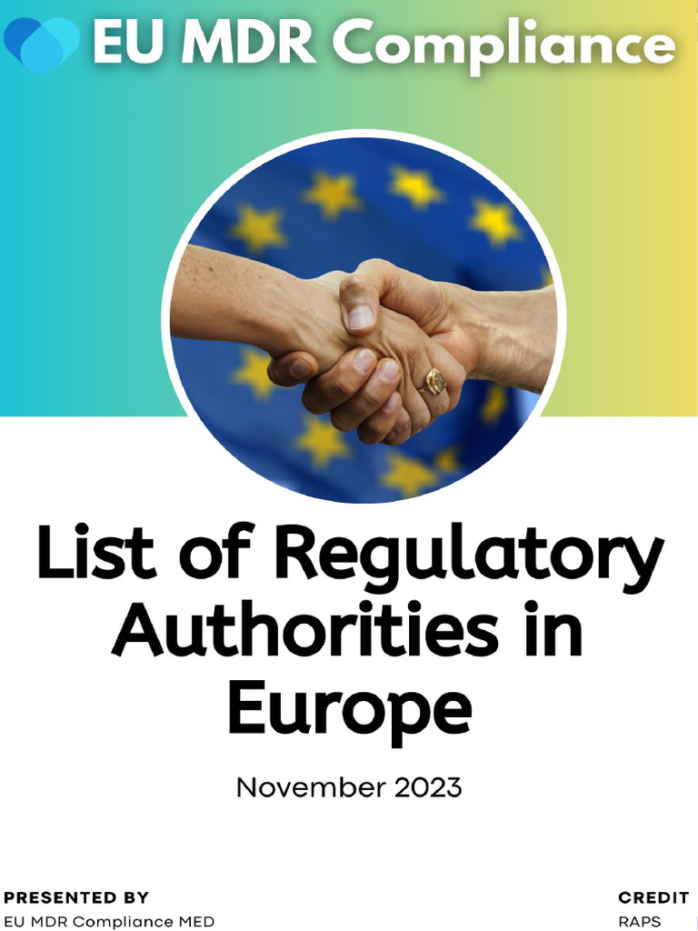 European Regulatory Authorities List | PDF | Pharmacy | Health Care