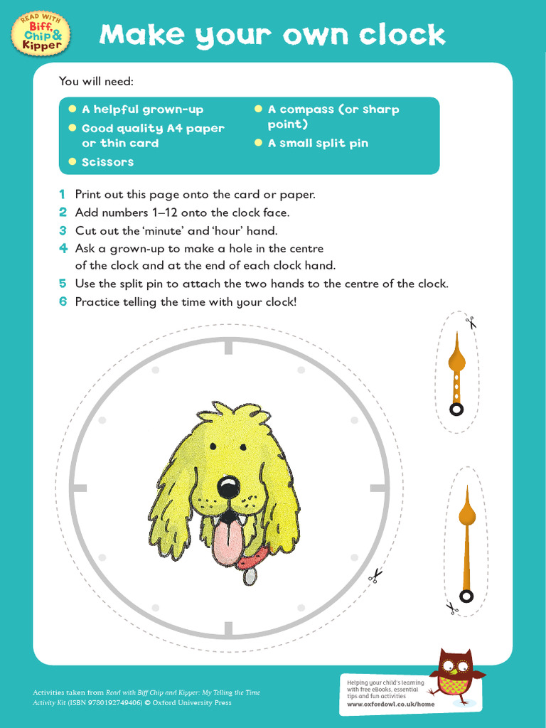 RWBCK Make Your Own Clock Worksheet | PDF