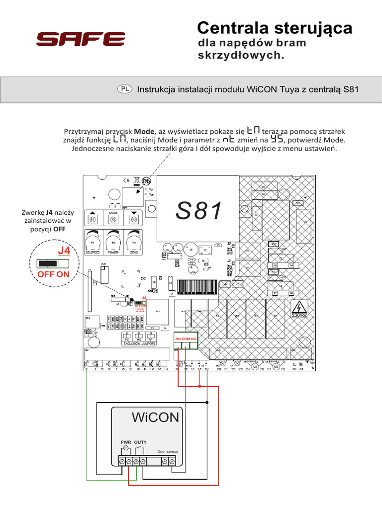 Schemat WiCON S81 | PDF