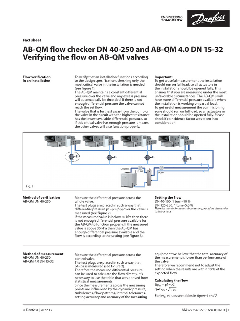 Danfoss KV Chart For Pibcvs-1 - 251030 - 083322 | PDF | Valve ...