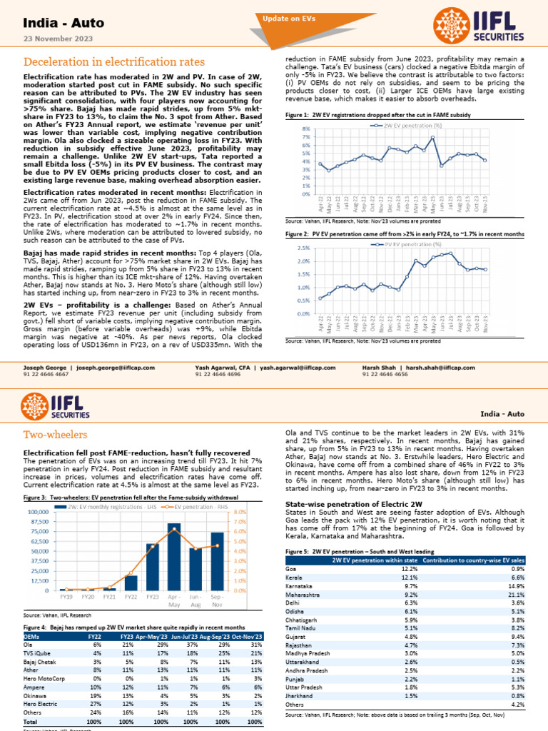Auto - IIFL-SectorLandsacpe | PDF | Valuation (Finance) | Stocks