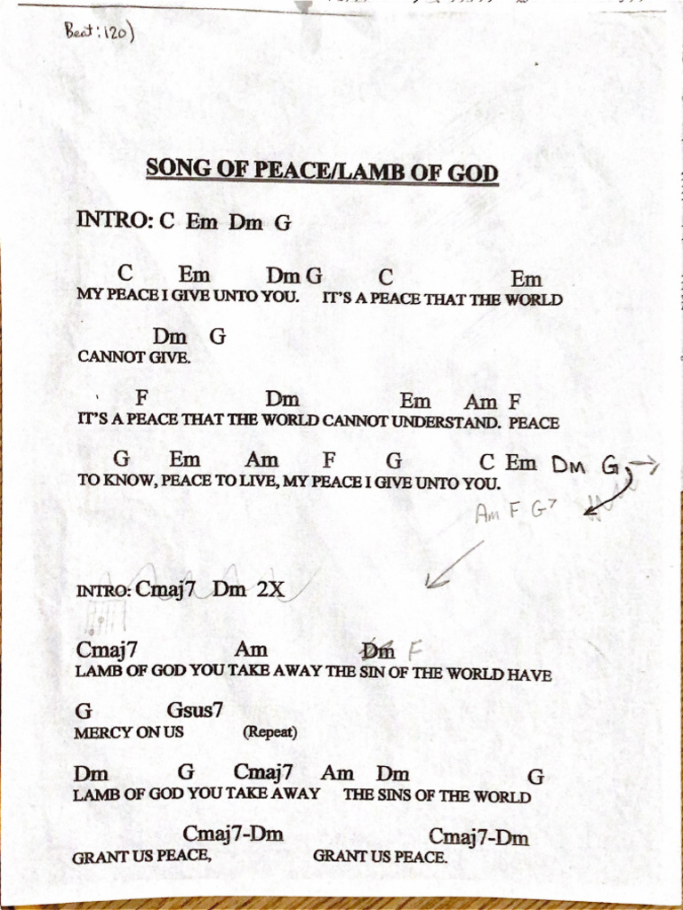 Peace Lamb of God | PDF