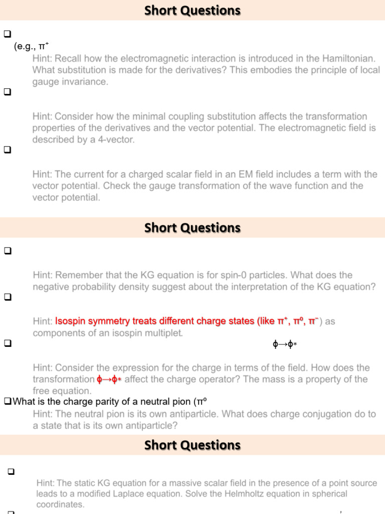 Klein-Gordon Equation and Electromagnetic Fields | PDF | Field (Physics ...