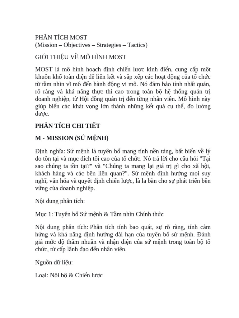 Phân Tích Most | PDF