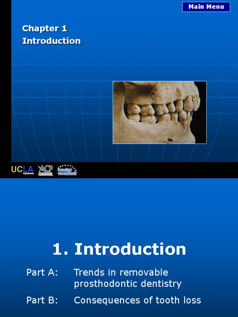 01 Introduction | PDF | Dentures | Dentistry Branches