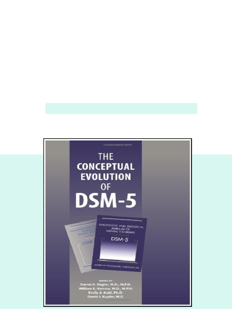 (Ebook) The conceptual evolution of DSM-5 by Darrel A. Regier & William ...