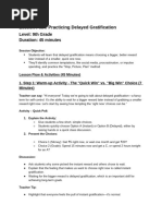 3 Ds: Delay, Distract, Decide Worksheet | PDF