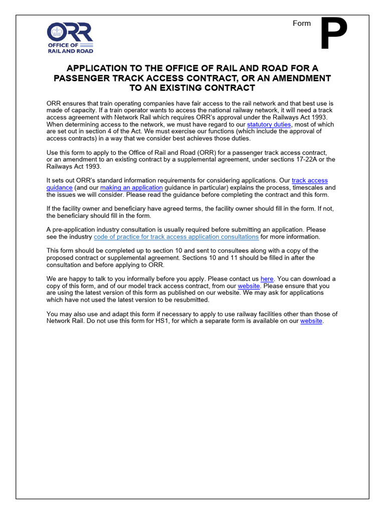 Virgin Management Limited S17 Form P | PDF | Rail Transport | Transport