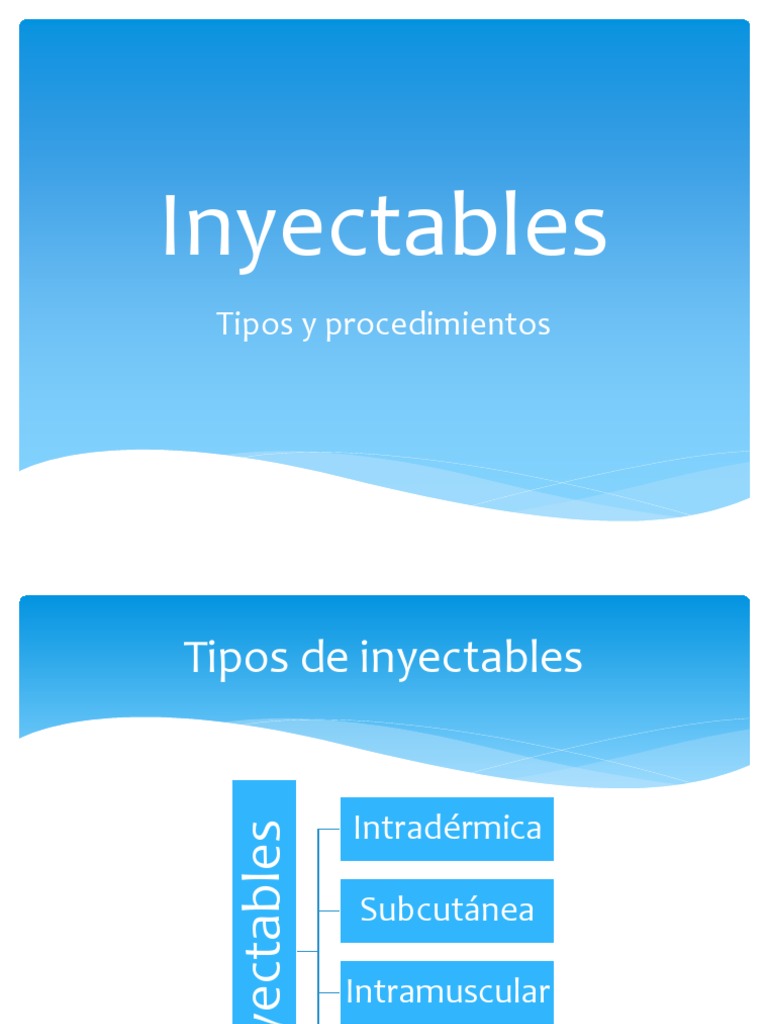 Inyectables | Inyección (medicina) | Medicamentos con receta