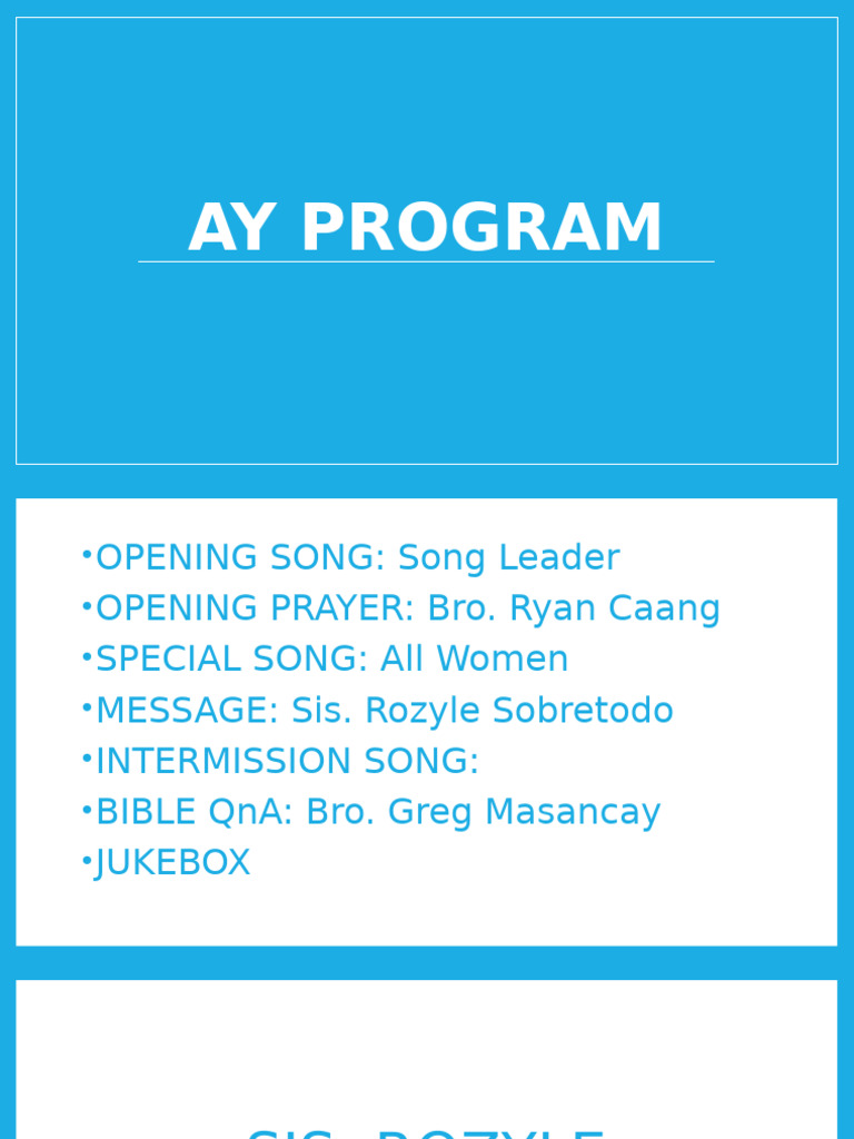 Ay Program | PDF