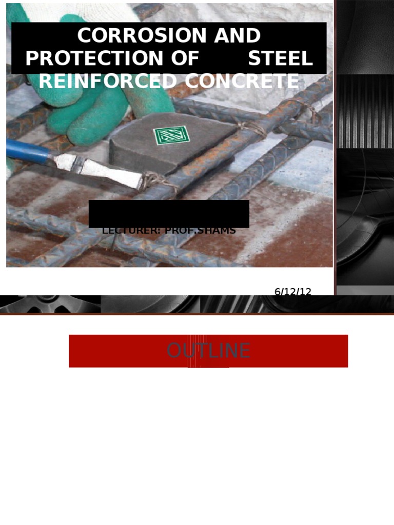 1-Corrosion and Protection of Steel Reinforced Concrete | Rust | Corrosion