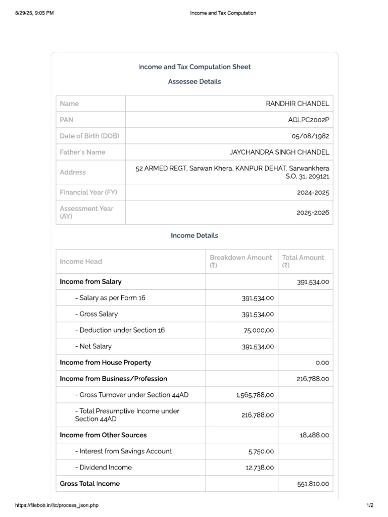Computation of Inc26 Itr 4 | PDF