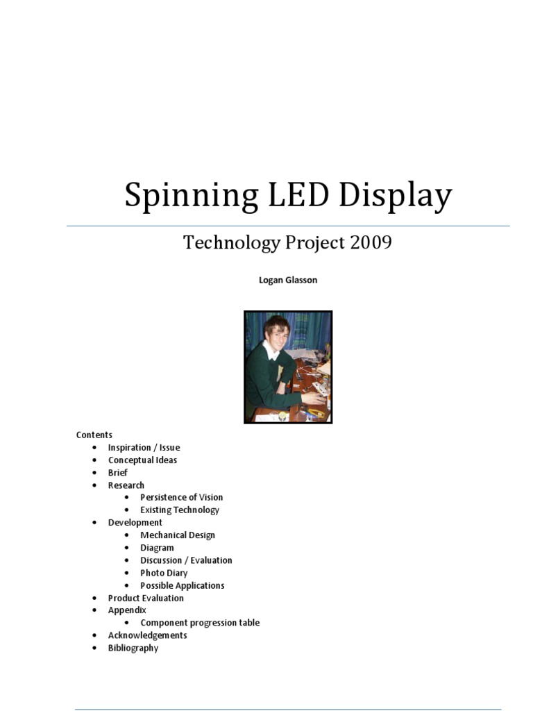 Spinning LED Display Project Overview | PDF | Computers