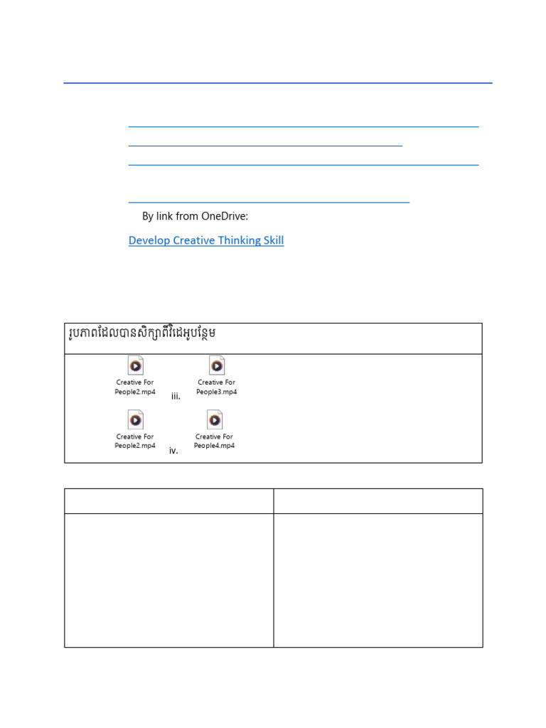 Creative Thinking Skill Development Guide | PDF