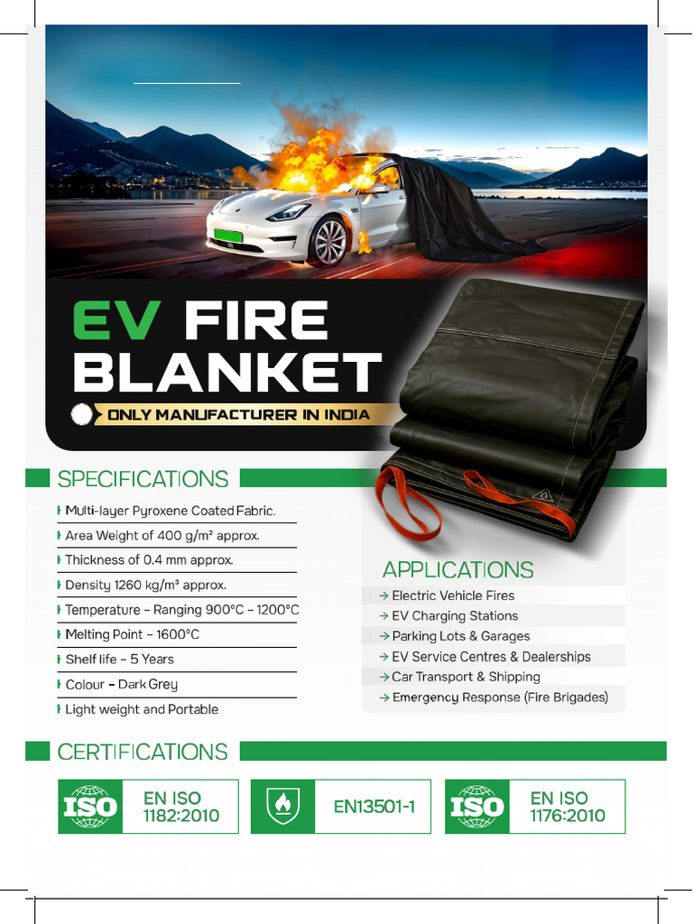 EV Fire Blanket Flyer | PDF
