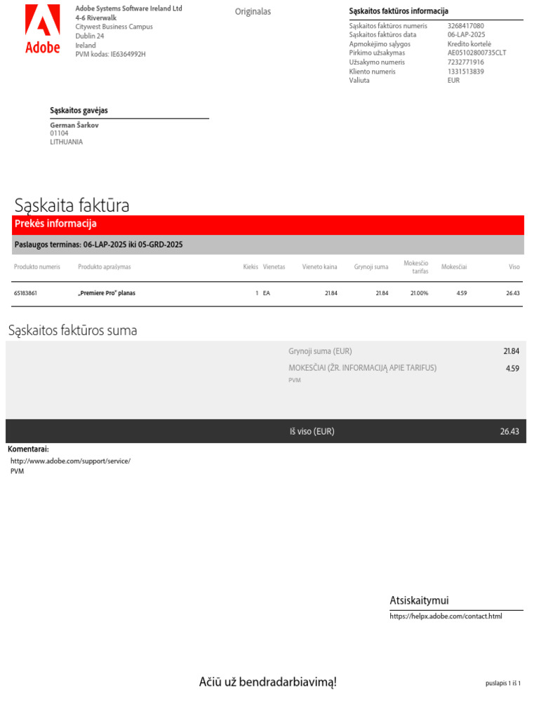 Invoice | PDF