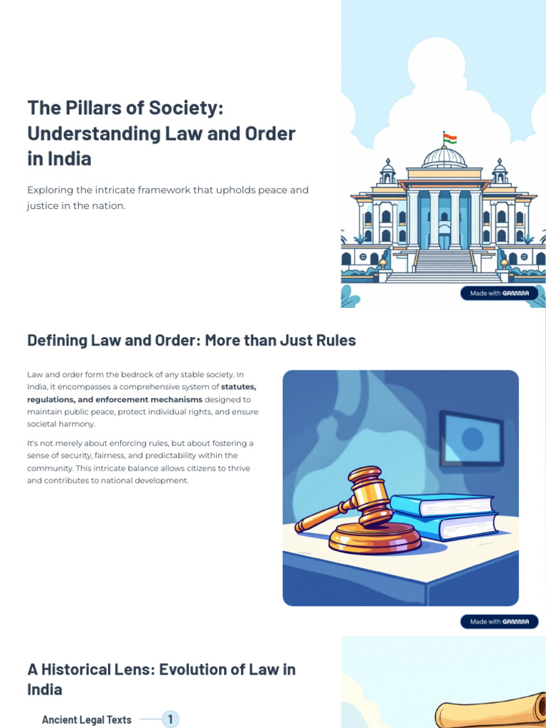 Presentation Topic - The Pillars of Society Understanding Law and Order ...