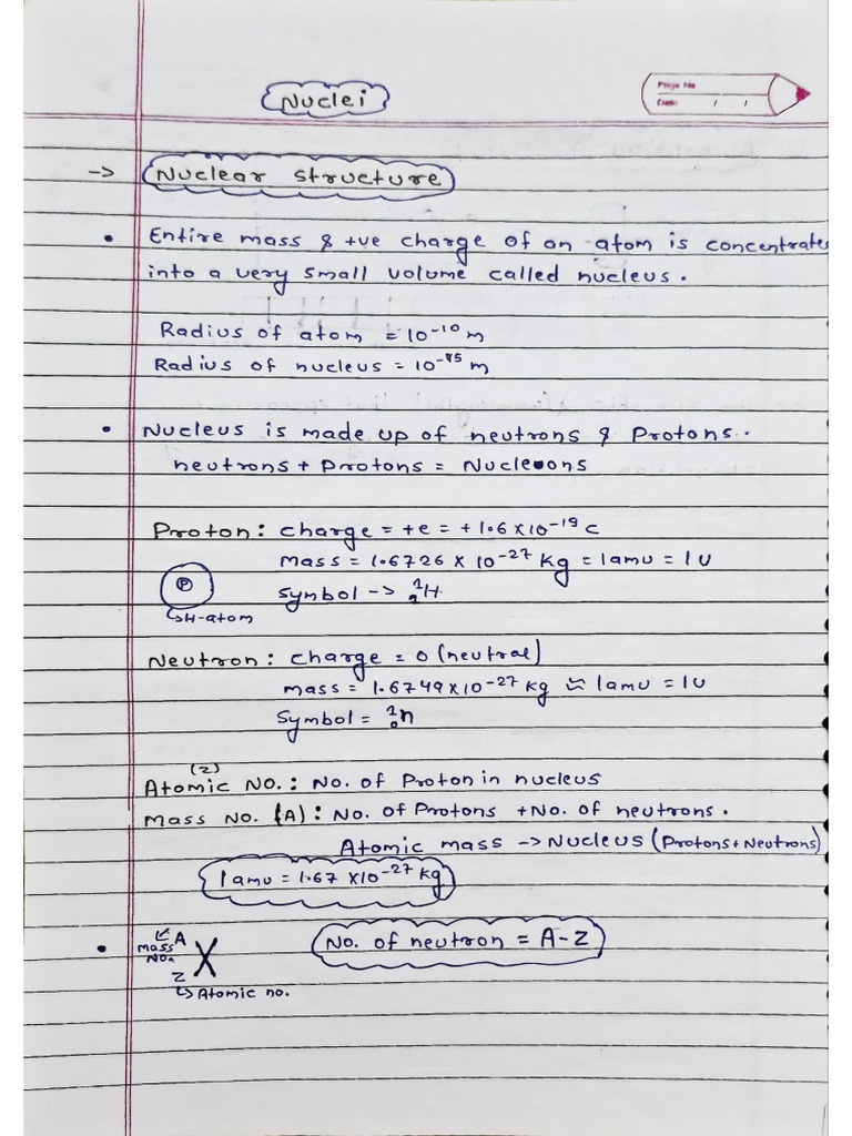 Class 12th Physics (Nuclei) | PDF