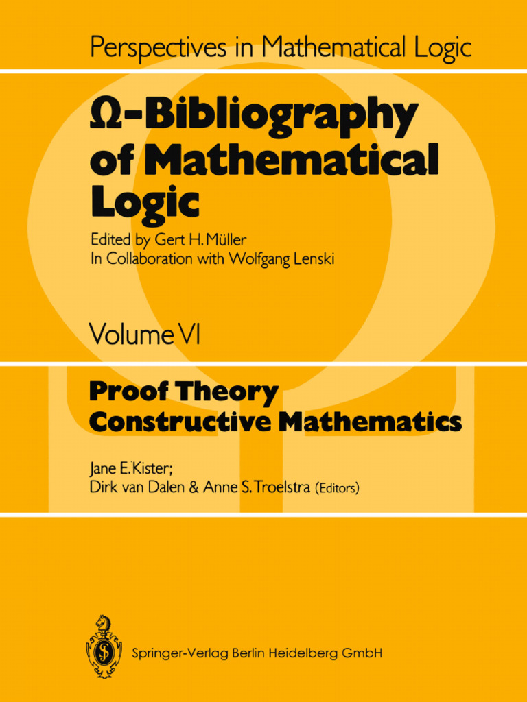 [Perspectives in Mathematical Logic ] Müller, Gert H. (Editor)_Kister ...