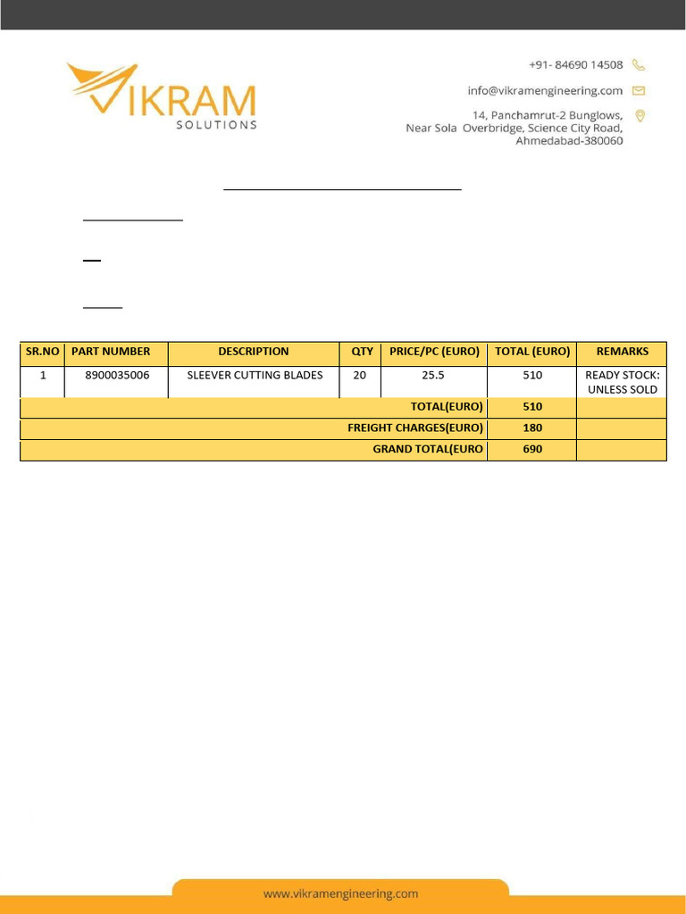 Proforma Invoice PI380/2025 for Apollo Foods | PDF