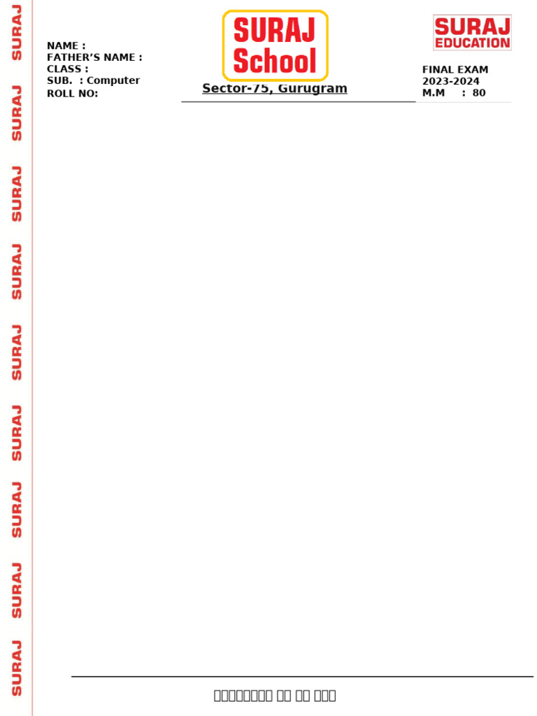 Class-5 Computer Final Term | PDF