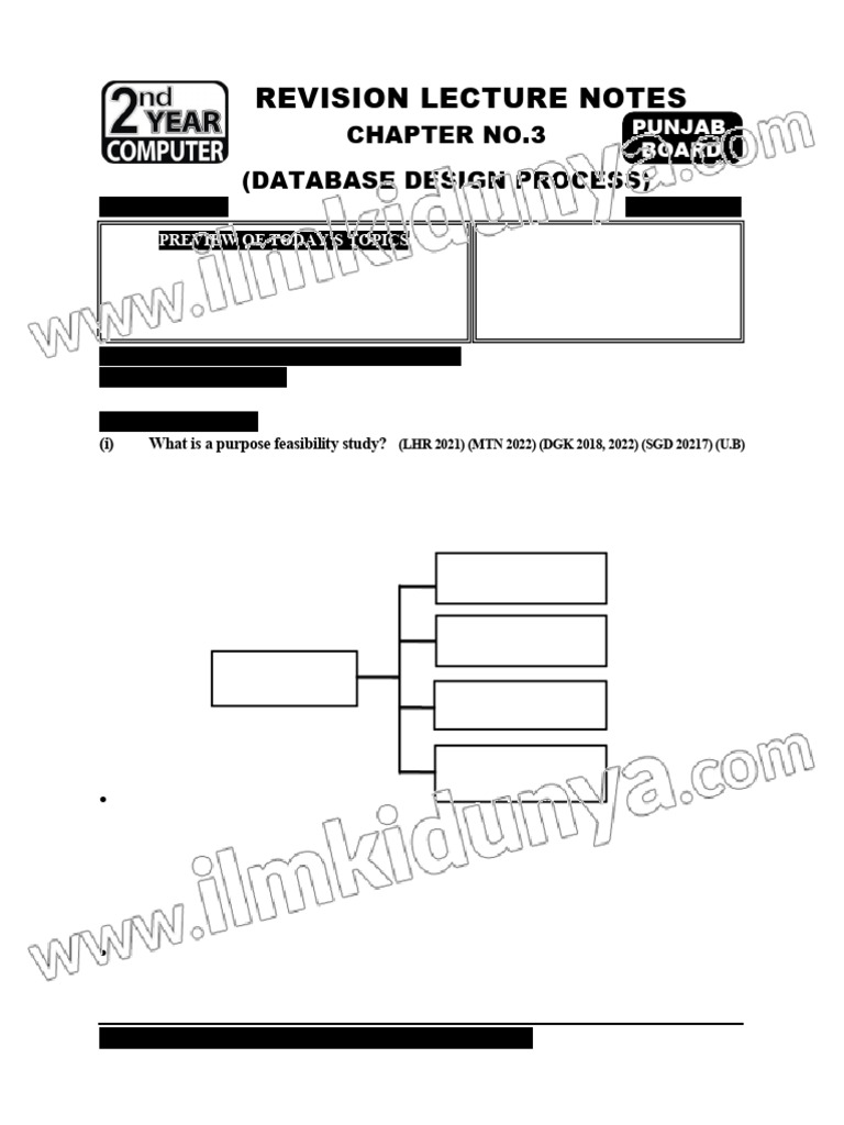 Database Design Process Notes | PDF