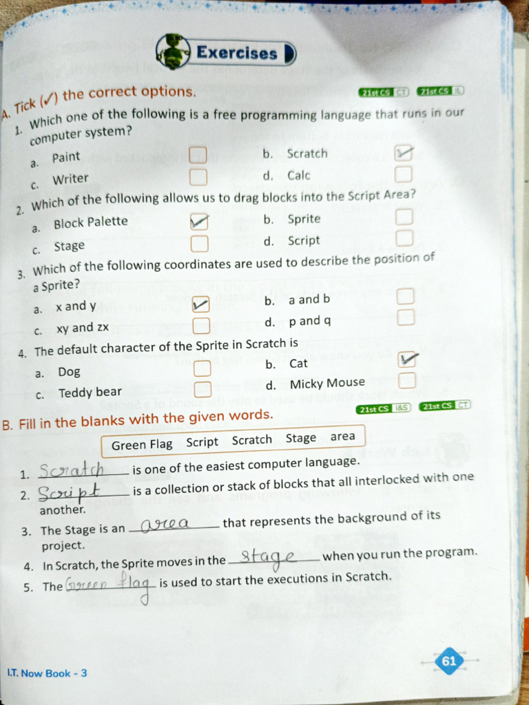 Class-3 Ch-5 To 8 Book Exercise Computer | PDF | World Wide Web ...