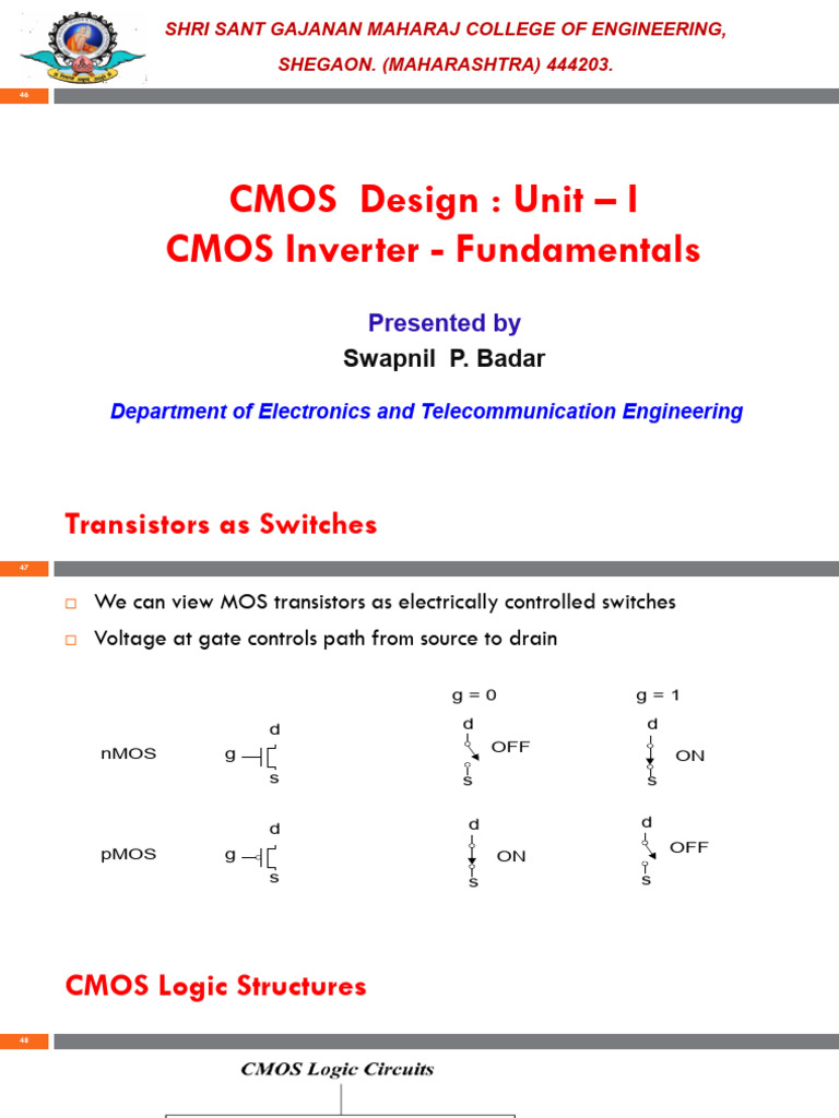 CMOS Inverter Design Fundamentals | PDF | Cmos | Mosfet