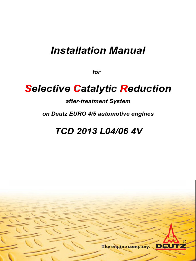 SCR Installation Manual 29072008 Eng | PDF | Mechanical Engineering